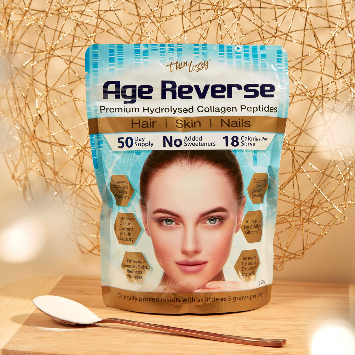 Age-Reverse Collagen Peptides Powder – Thin Lizzy